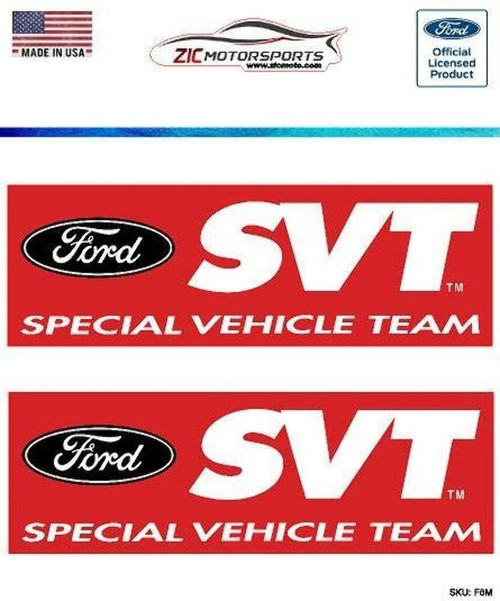 Ford SVT Banner Vinyl Decals in/out door with air release NOT OE ...