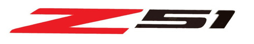 Corvette C8 Stingray Z51 Vinyl Decal Red and Black