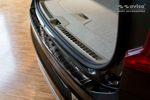 2016 - 2023 Volvo XC90 - Graphite Stainless Steel Rear Bumper Protector ...