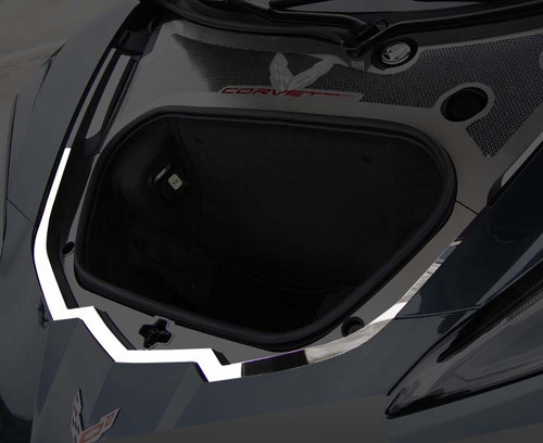 2020-2024 C8 CORVETTE COUPE - FRONT - FRUNK NOSE CAP 4PC | POLISHED FINISH