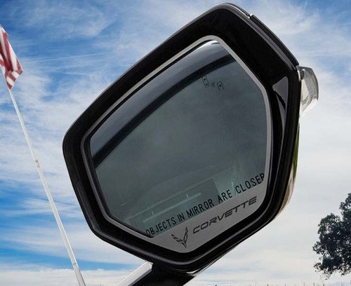 2020-2024 C8 CORVETTE - ETCHED CORVETTE SIDE MIRROR TRIM 2PC | BRUSHED ...