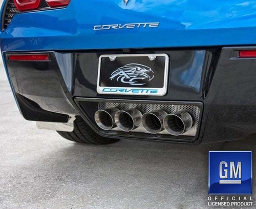 2014-2019 Custom Corvette Stingray - License Plate Frame with Carbon ...