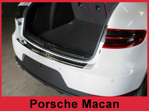 2014+ Porsche Macan - Graphite Brushed Stainless Steel Rear Bumper ...