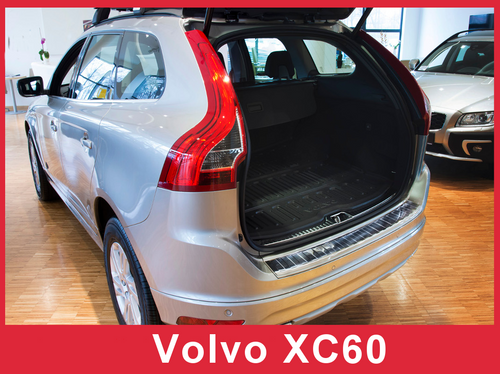 2014- 2017 Volvo XC60- Brushed Stainless Steel Rear Bumper Protector Guard