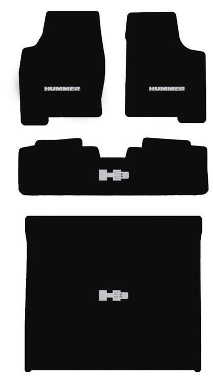 2006-2010 Hummer H3 Floor and Cargo Mats by LLoyd Mats- Classic Loop Black
