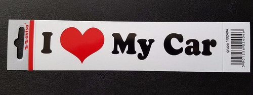 I love my car - Auto Bumper Sticker