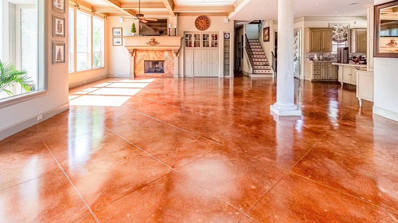 Heated Stained Concrete Floors