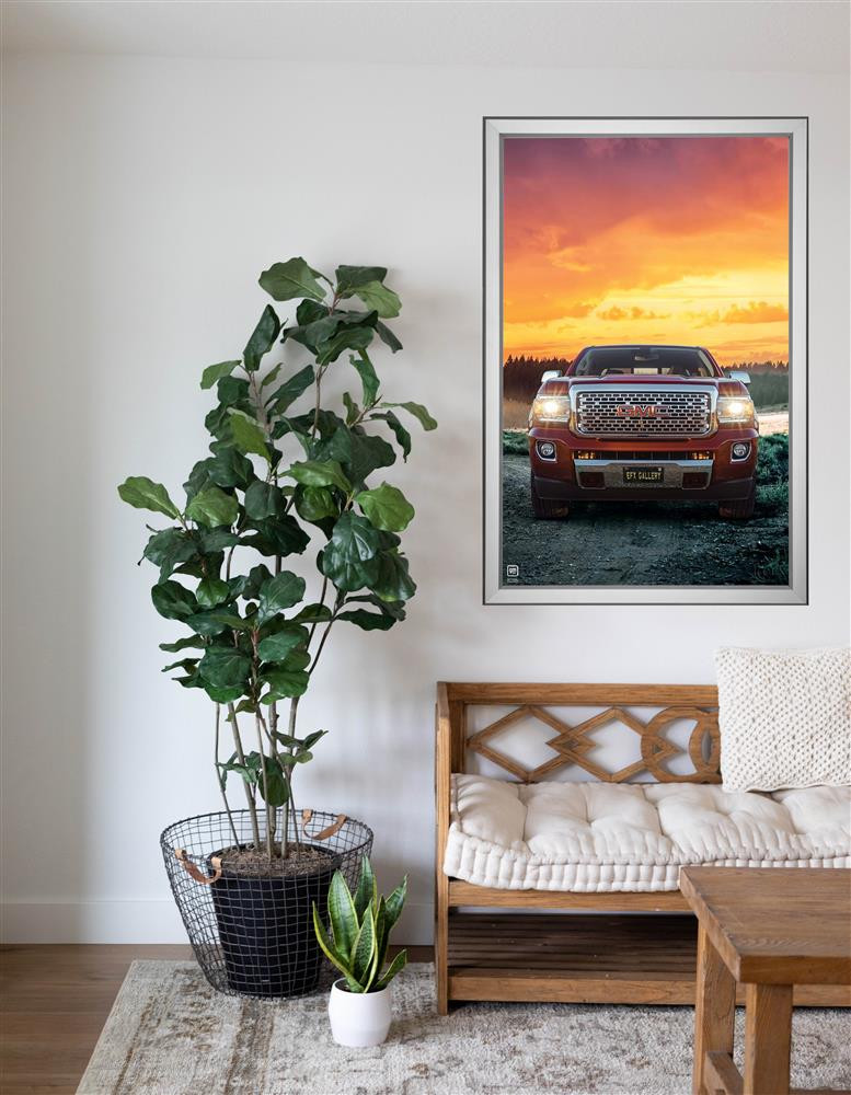 2019 Red GMC Canyon Denali Truck Fine Art Print Giclees