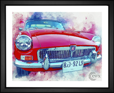 Drawing of a Car Fine Art Print Giclees