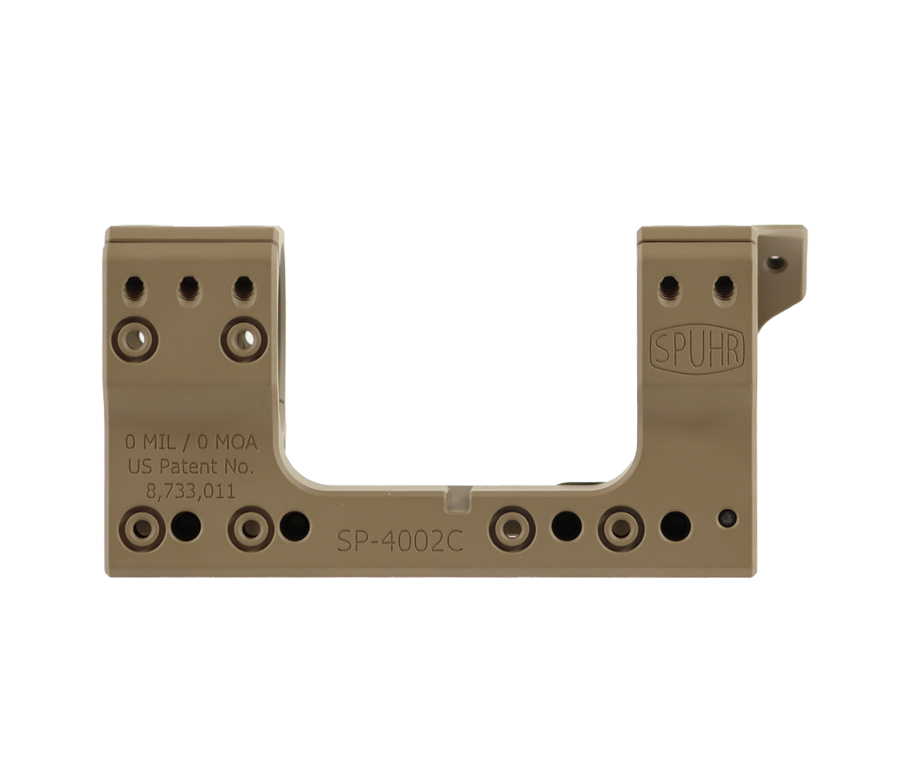 Spuhr SP-4002C FDE - 34mm Picatinny Mount 0 MIL - 1.5"