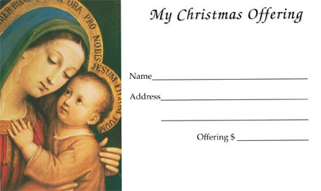 Church Goods - Offering Items - Offering Envelopes - Holy Land Art ...
