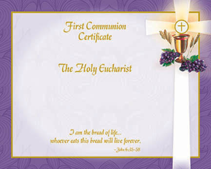 Buy First Communion Certificates | Box of 50 | Holy Land