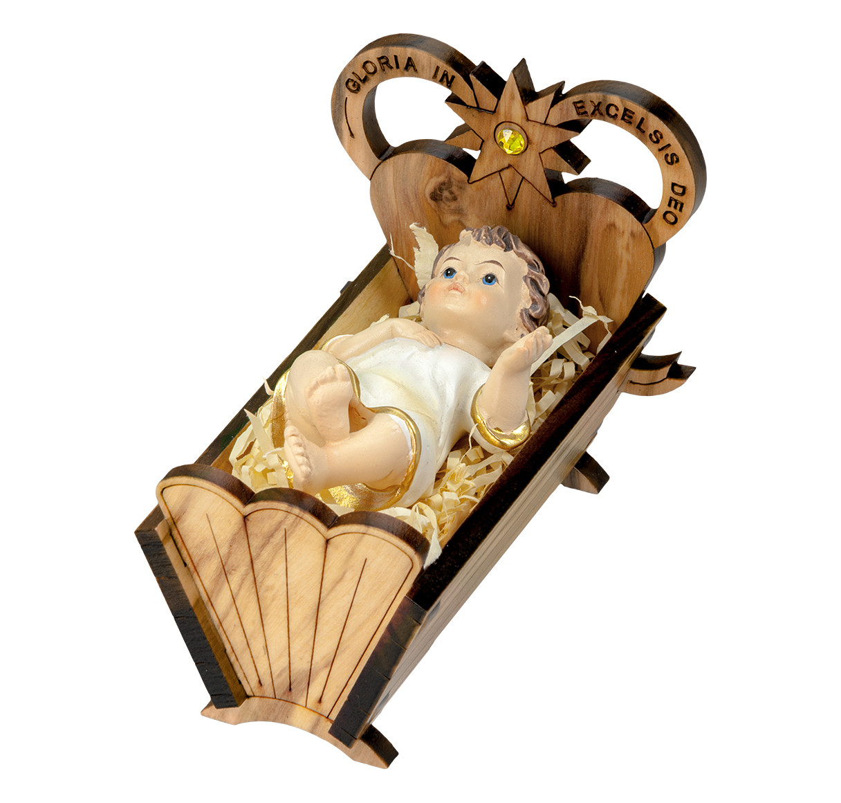 Infant Jesus in Crib - Holy Land Art Company, LLC