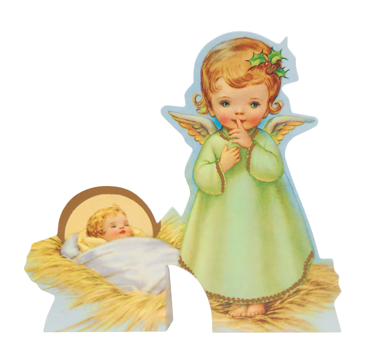 Paper Shushing Angel Decoration | Pack Of 100 - Holy Land Art Company, LLC