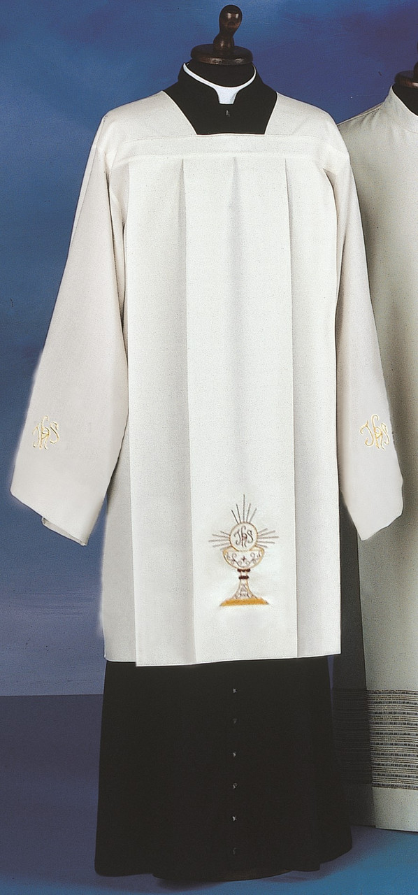 #9333 Chalice Embroidered Surplice | Mixed Cotton - Holy Land Art ...