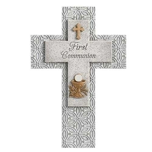 First Communion 9″ Resin/Stone Wall Cross