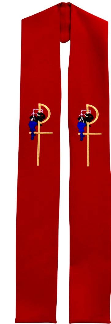 #709 Tau Rho Cross Overlay Stole | All Colors - Holy Land Art Company, LLC