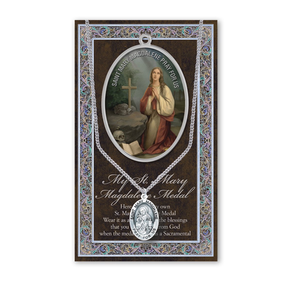 Saint Mary Magdalene Biography Pamphlet and Patron Saint Medal - Holy ...