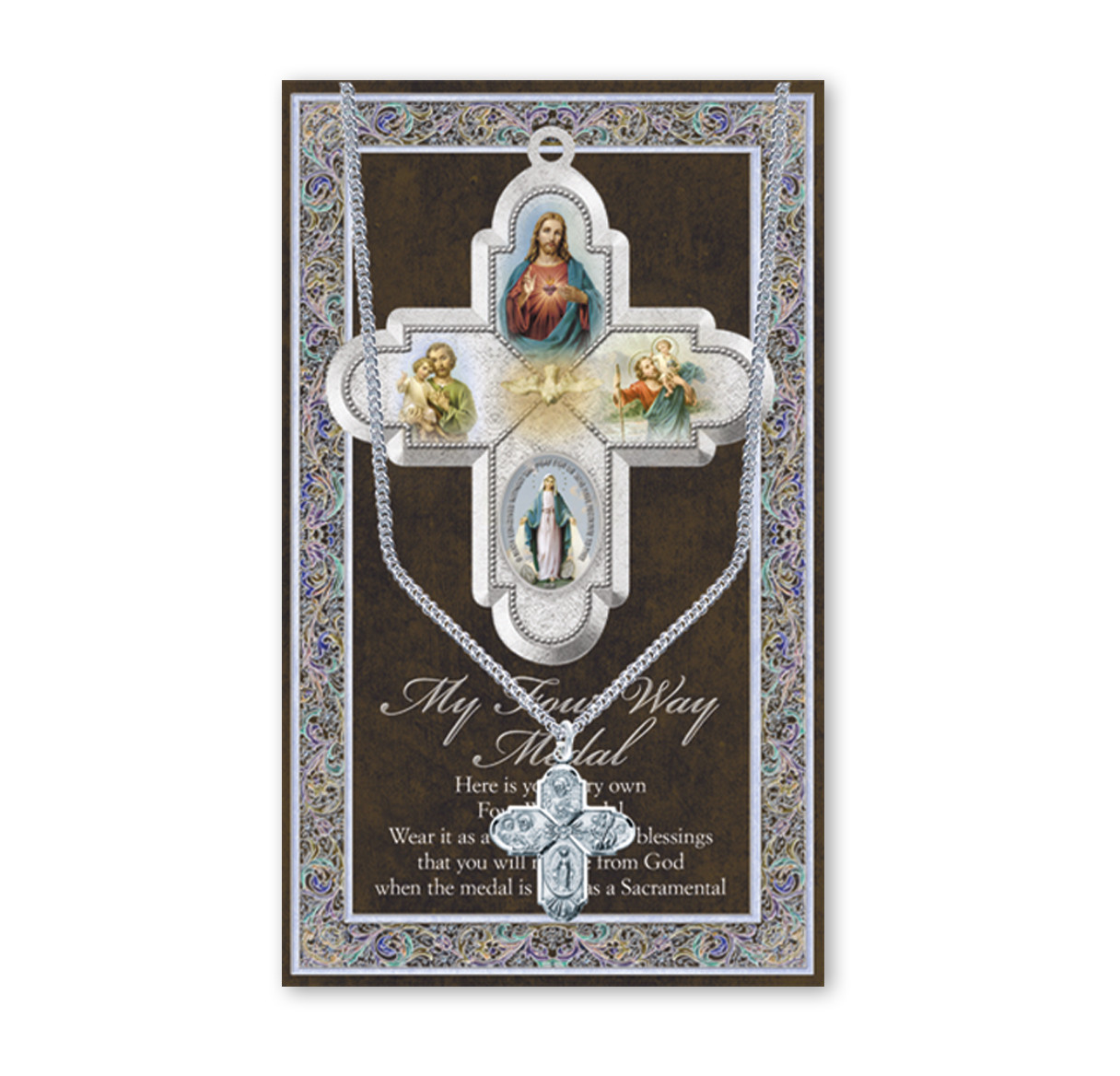 Four Way Biography Pamphlet and Medal - Holy Land Art Company, LLC