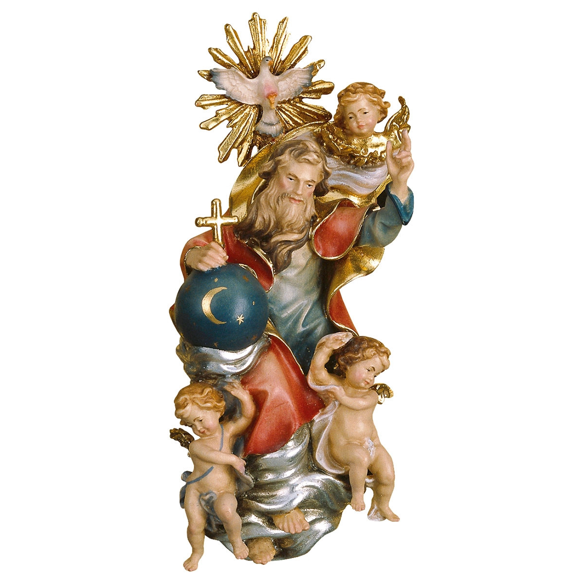 God the Father with Angels Figure | Hand Carved in Italy | Multiple ...