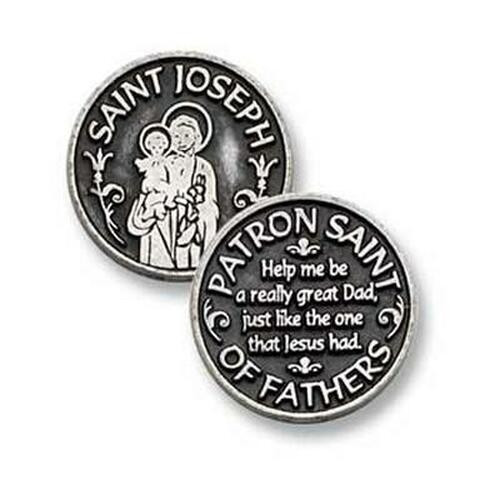 St. Joseph Pocket Token Coin - Holy Land Art Company, LLC