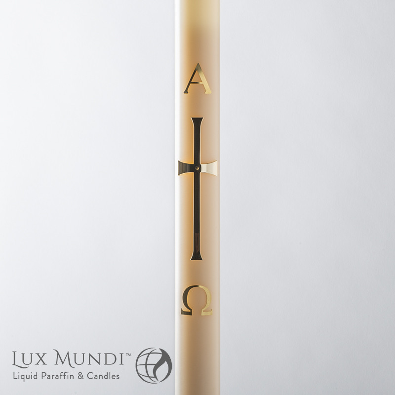 Latin Cross Oil Paschal Candle Shell | All Sizes - Holy Land Art ...