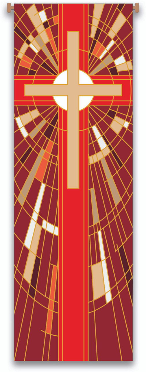 #75 Printed Cross Banner | All Colors - Holy Land Art Company, LLC