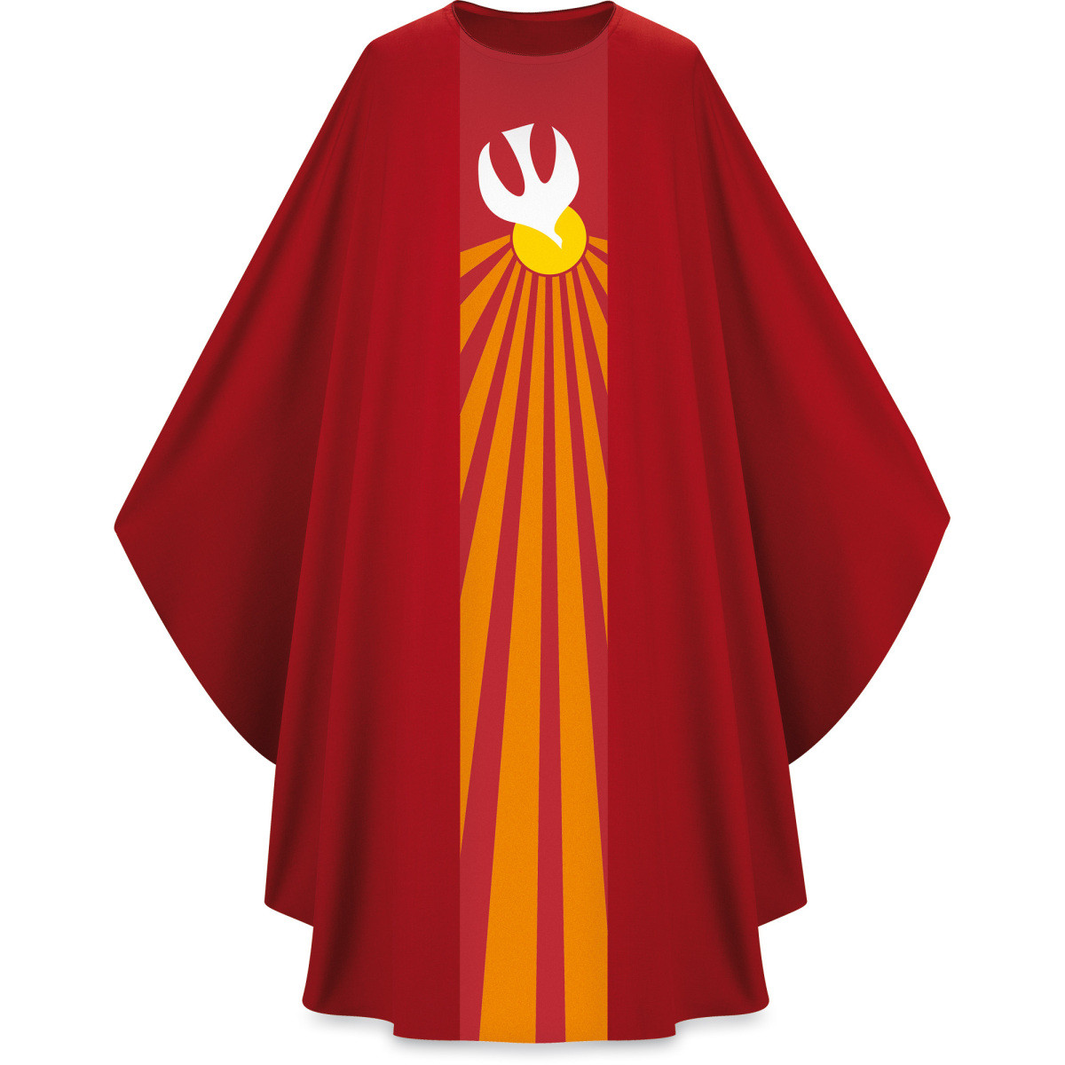 #5115 Holy Spirit Dove Gothic Chasuble | Plain Collar | 100% Polyester ...