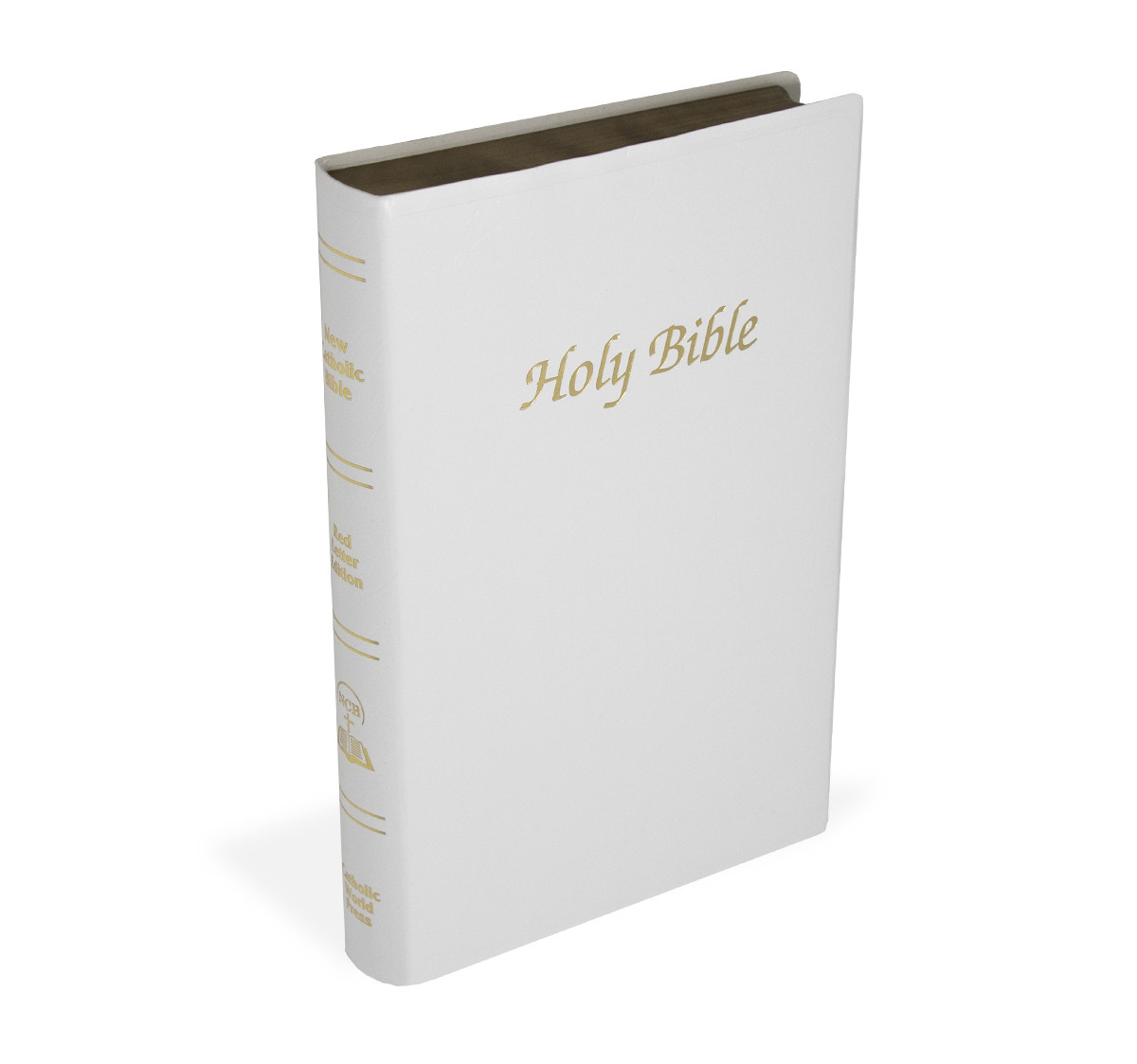 New Catholic Bible First Communion Bible | White | Indexed - Holy Land ...