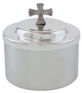 #336S Large Host Box | Silver Plate - Holy Land Art Company, LLC