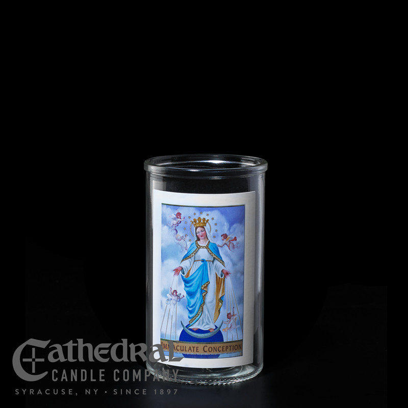 Immaculate Conception 3-Day Glass Globe | Case of 12 - Holy Land Art ...