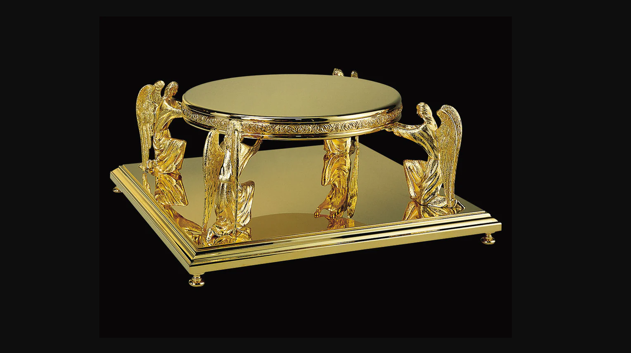 #5550 Thabor Pedestal | Gold-Plated - Holy Land Art Company, LLC