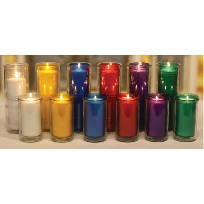 Plastic Insert Candles | 3, 5, 6, & 7 Day Candles | All Sizes - Holy ...