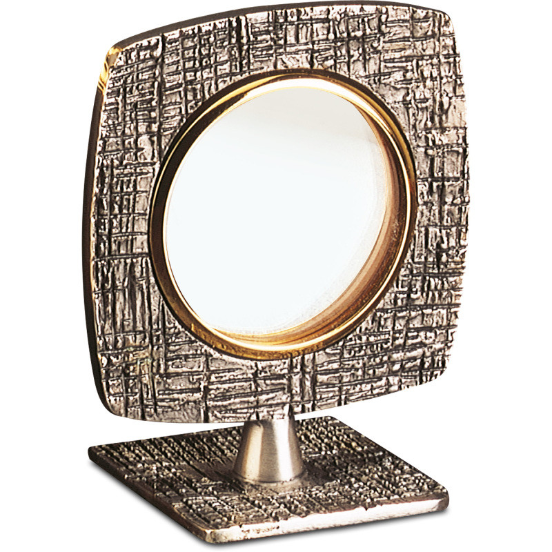 #4200 Modern Structured Monstrance | Silver-Plated - Holy Land Art ...