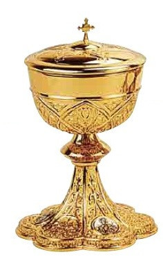 #5061 Traditional Covered Ciboria | 24K Gold Plated - Holy Land Art ...