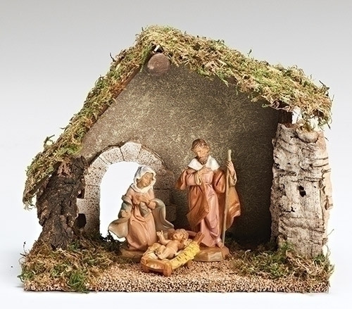 5″ Nativity Starter Kit – 3-Piece Wood Stable
