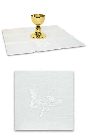Eucharistic Motif Altar Linens | Linen/Poly - Holy Land Art Company, LLC