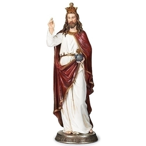 Christ the King Figure – 14″ Resin/Stone Statue