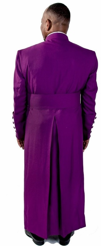 Men's 33 Button Cassock & Band Cincture Clergy Robe | Red Purple - Holy ...