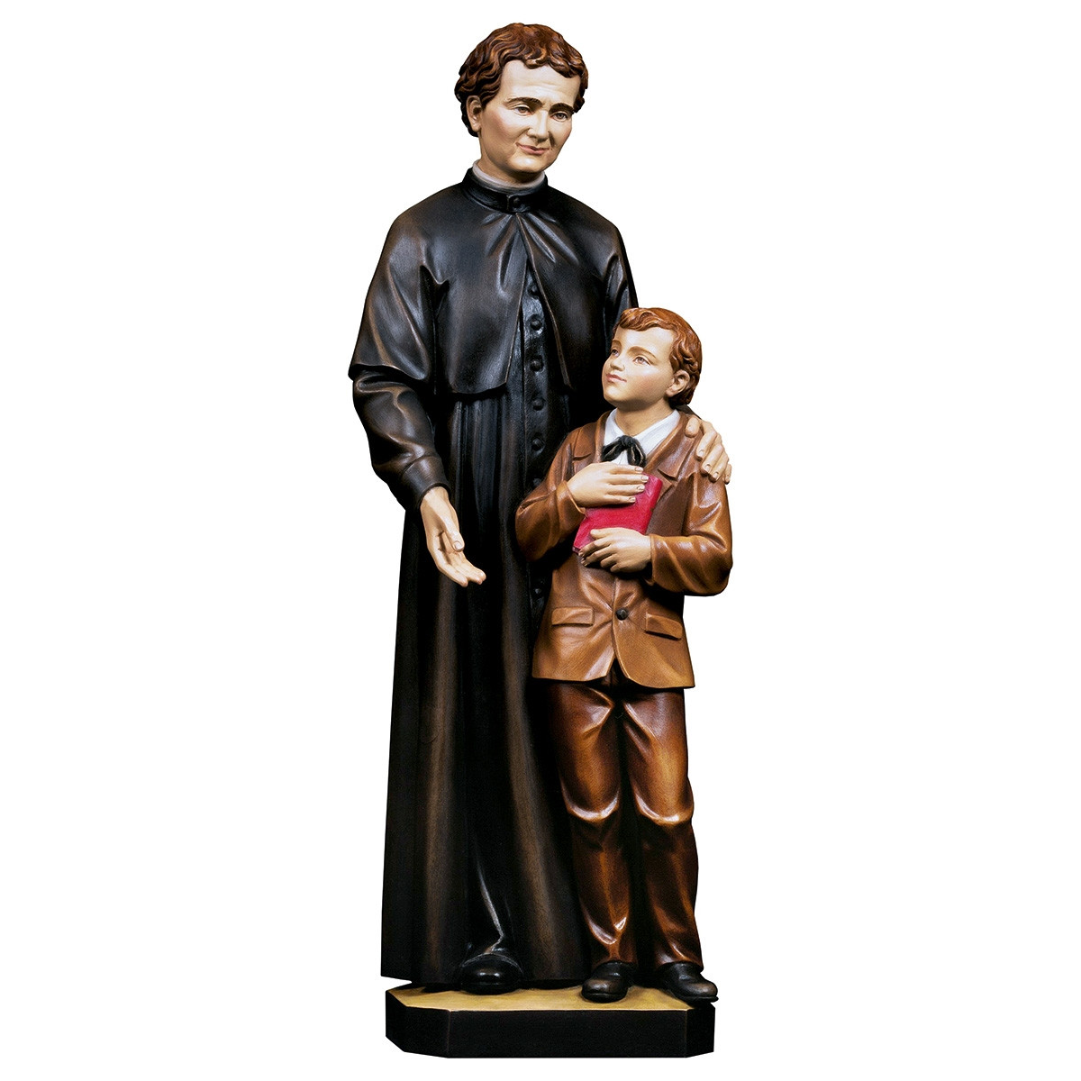 St. John Bosco with Dominic Savio Statue | Hand Carved In Italy ...
