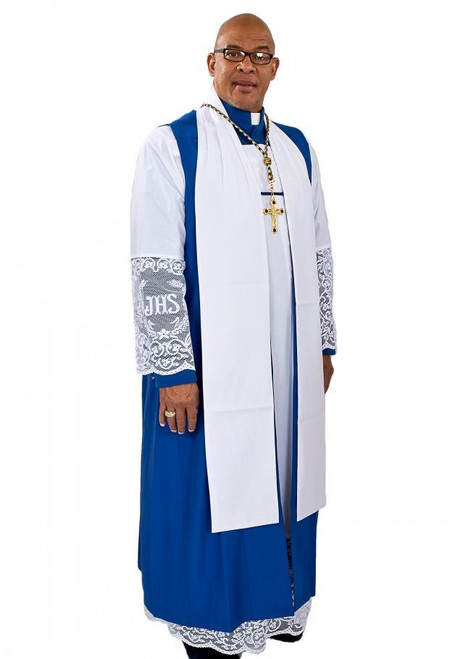Overseer Royal Blue Vestment Set | 6 Pieces - Holy Land Art Company, LLC