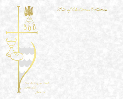 Traditional RCIA Certificates – Create Your Own, Box of 50
