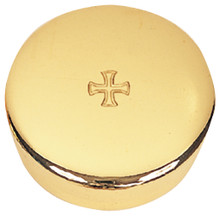 Hospital Pyx & Burse – 24K Gold-Plated, 60 Hosts | Holy Land Art