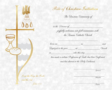 Traditional RCIA Certificates | Version 2 | Box of 50 - Holy Land Art ...