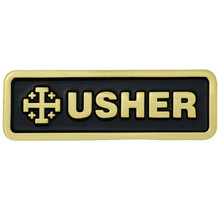 Usher Church Badge | Magnetic Back - Holy Land Art Company, LLC
