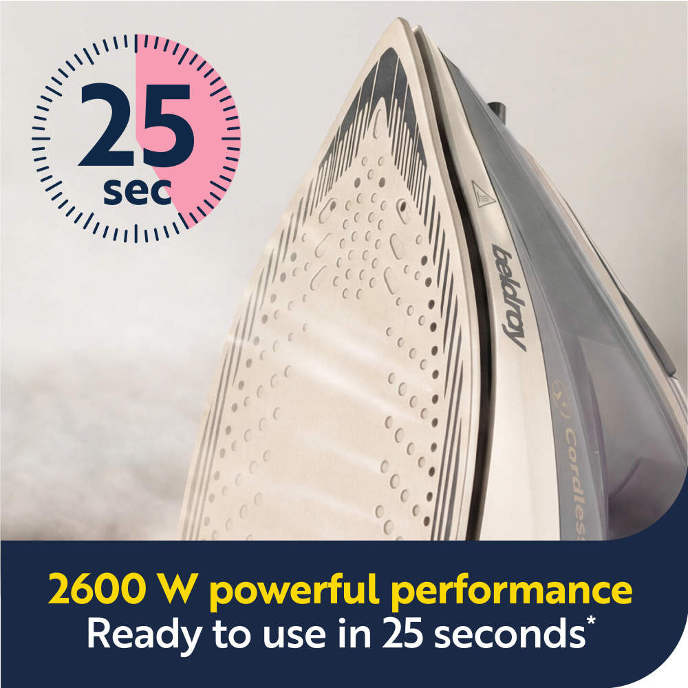 Shop 2 in 1 Cordless Steam Iron | Titanium Edition