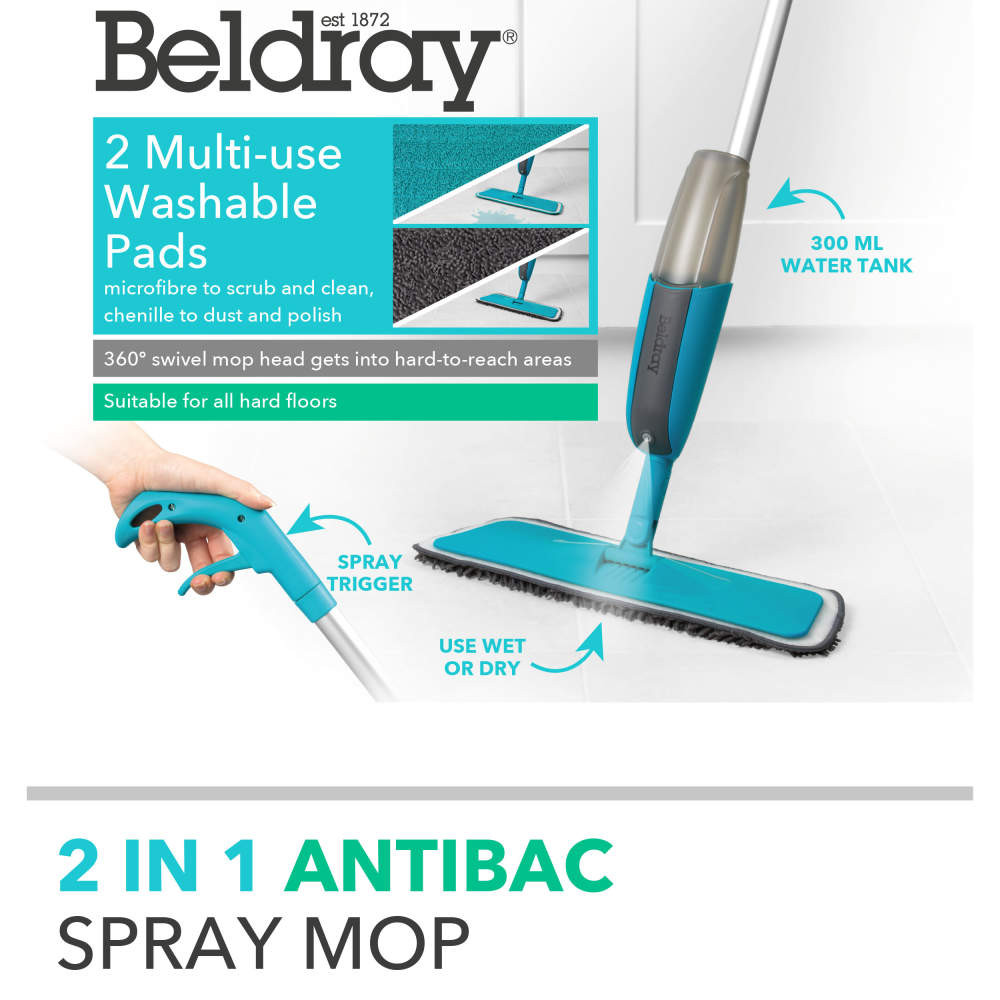 Shop Antibac 2-in-1 Spray Mop | Beldray