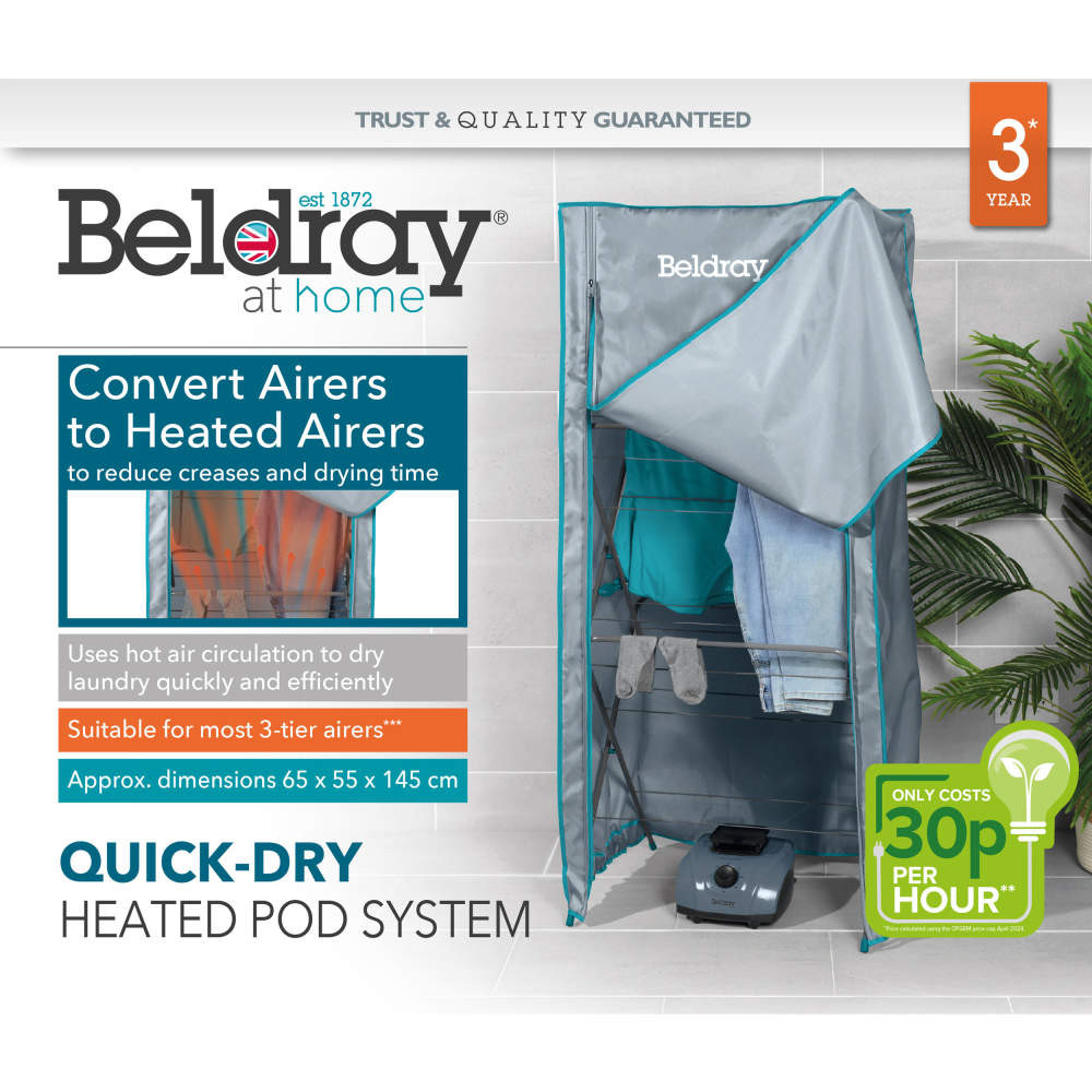 Shop Clothes Airer & Heated Pod Drying System | Grey