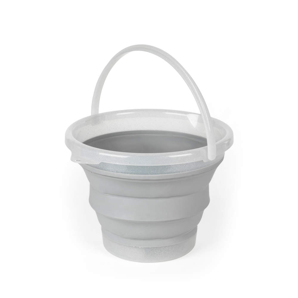 Shop Strong Collapsible 10L Bucket | Grey Glitter