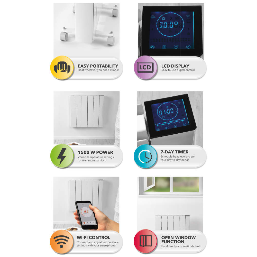 Shop Beldray Smart Ceramic Radiator | Smartphone Control